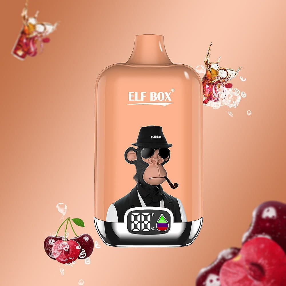 ELF box digital 12000 puffs 0% 2% 3% 5% Nicotine LED display Disposable ...
