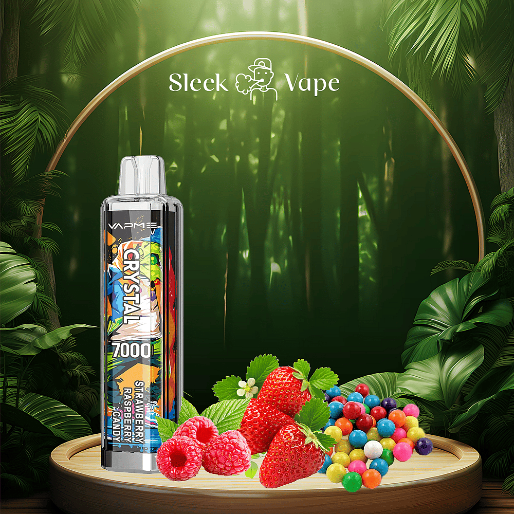 VAPME Crystal 7000 Puffs 0% 2% 3% 5% Nicotine Rechargeable Disposable ...