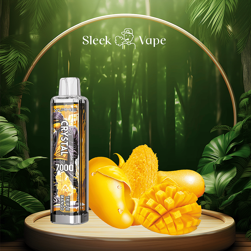 VAPME Crystal 7000 Puffs 0% 2% 3% 5% Nicotine Rechargeable Disposable ...