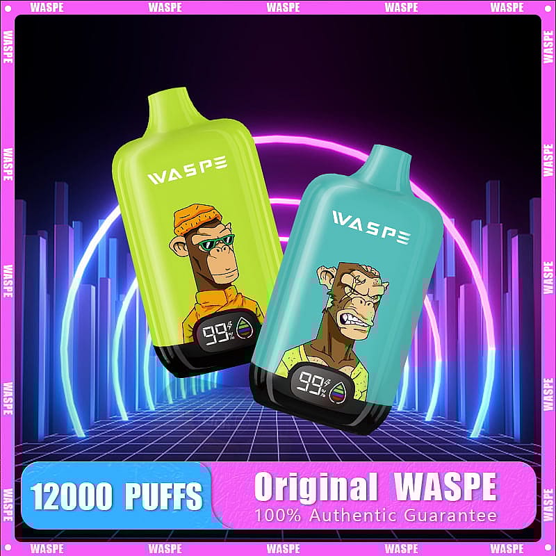 WASPE 12000 Puffs Digital Box Disposable Vape Popularity Cigarette Pod ...