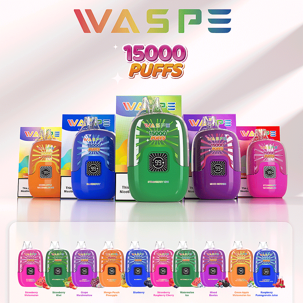 WASPE Digital Box 15000 Puffs Desechables Vape Popularidad Cigarrillo ...
