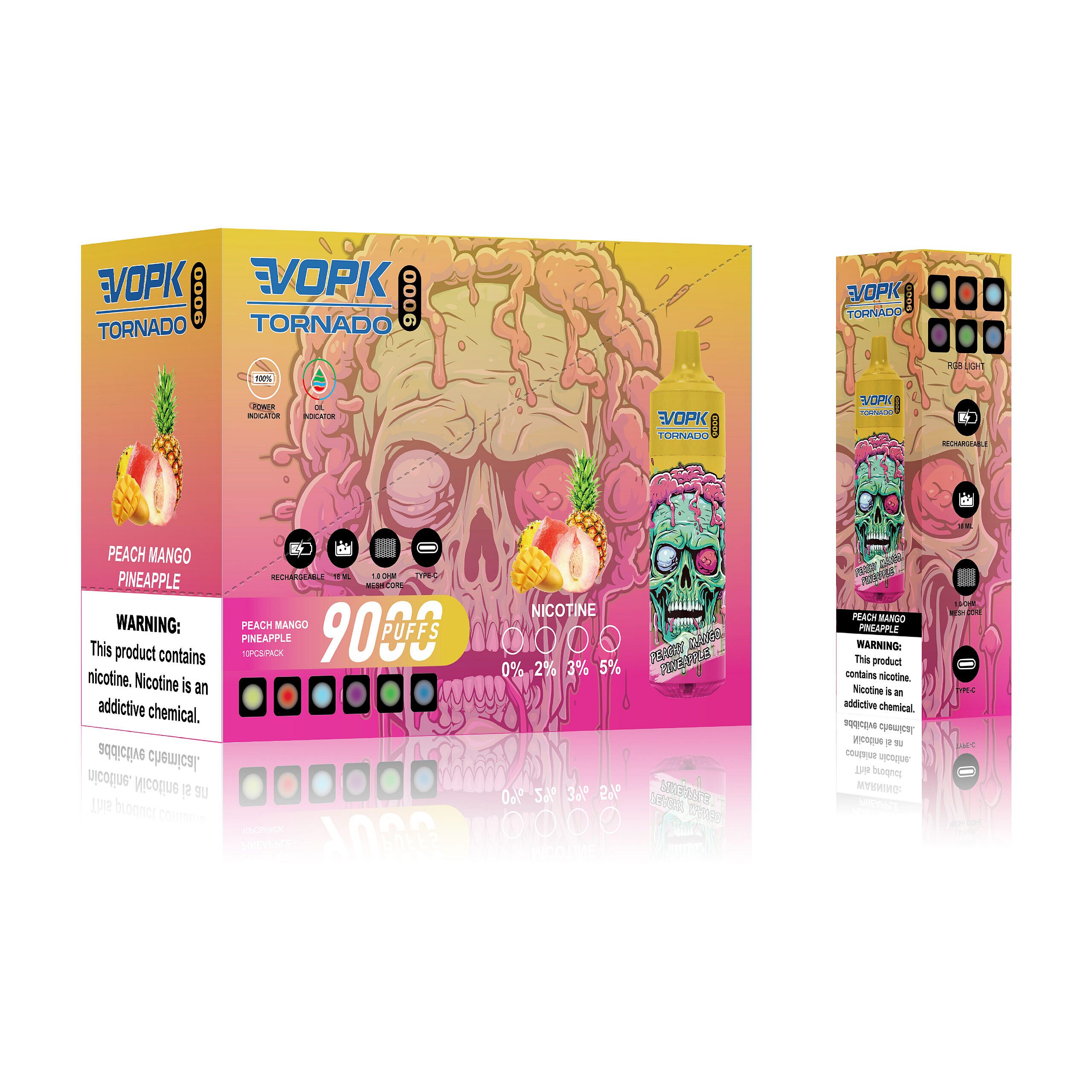 VOPK Tornado 9000 | 9k Puffs Rechargeable Vape | Multiple Flavors ...