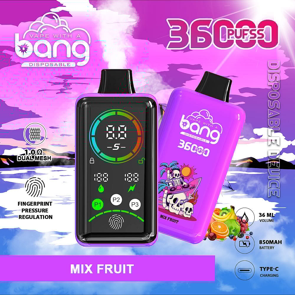 Bang 36000 Power Advanced Fingerprint Regulation Disposable Vape – Revolutionizing Vaping ...