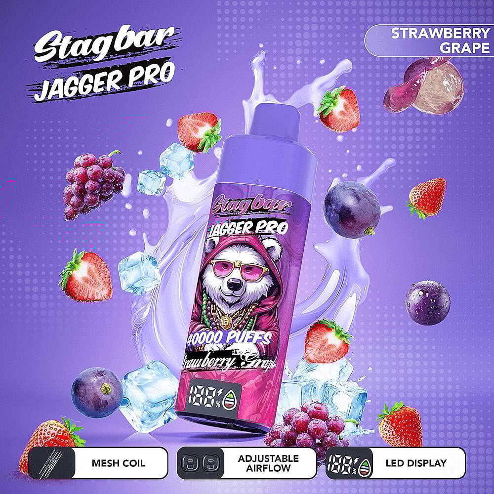 Stagbar Jagger Pro 40000 40K Puffs: Wiederaufladbarer Einweg-Vaporizer ...