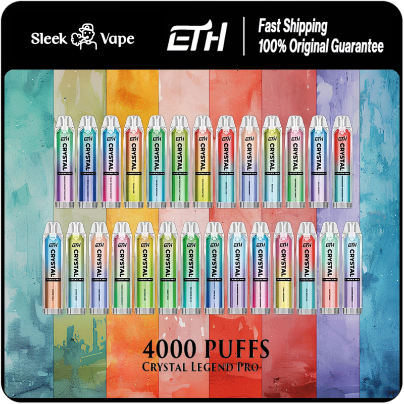 Crystal Legend 4000 Puffs 2% Nicotine Disposable Vape - SleekVape