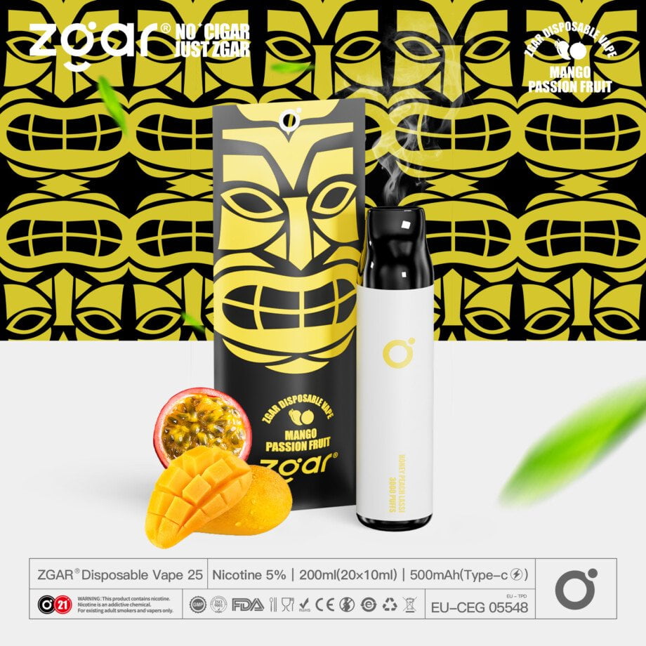 ZGAR ZG25 3000 Puffs 5% Nicotine Rechargeable Disposable Pod - SleekVape